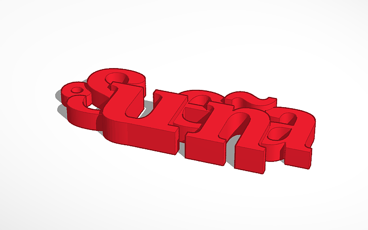 3D design Sueña - Tinkercad