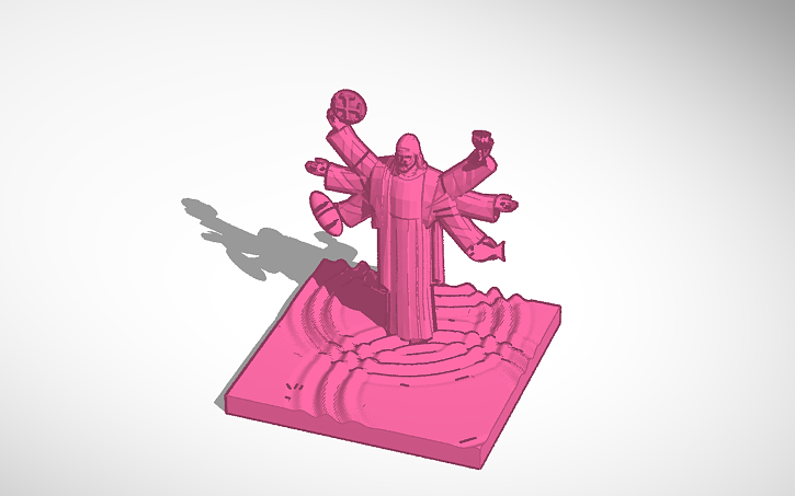 3D design Hindu Jesus - Tinkercad
