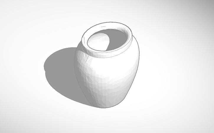 3D design vase 1:12 | Tinkercad