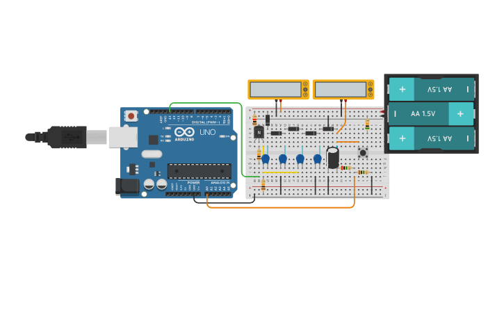 Circuit design Automated Charge Pump - Tinkercad