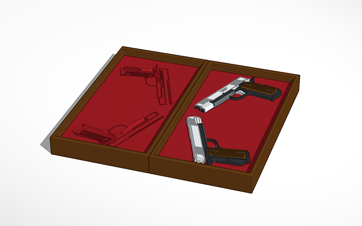 3D design Handgun Case | Tinkercad
