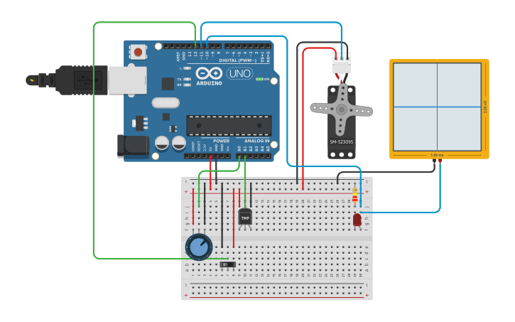Circuit Design Copy Of Sensors And Actuators Tinkercad