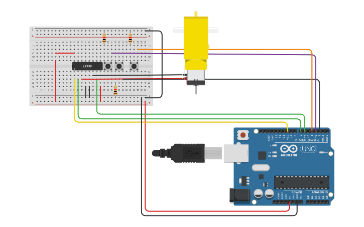 Circuit design Embedded Task - Tinkercad