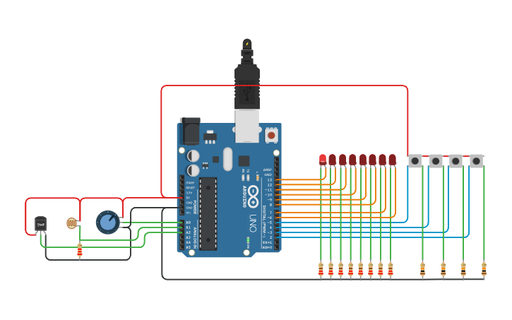 Circuit design Funções 5 - Tinkercad