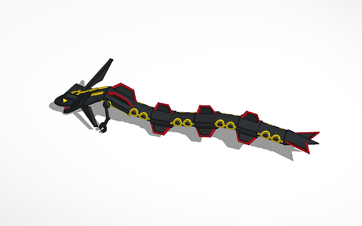 3D design Shiny Rayquaza - Tinkercad