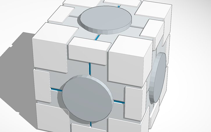 3D design APERTURE SCIENCE WHAITED STORAGE CUBE | Tinkercad