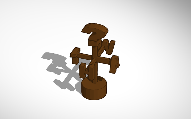 3d Design W H A T Vane Gravity Falls Tinkercad