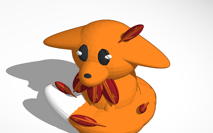 3d Design Fall Fox Tinkercad