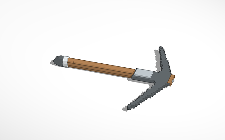 3D design Pickaxe - Tinkercad