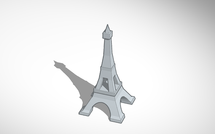 3D design eiffel tower | Tinkercad