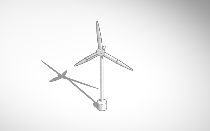 3D design power turbine - Tinkercad
