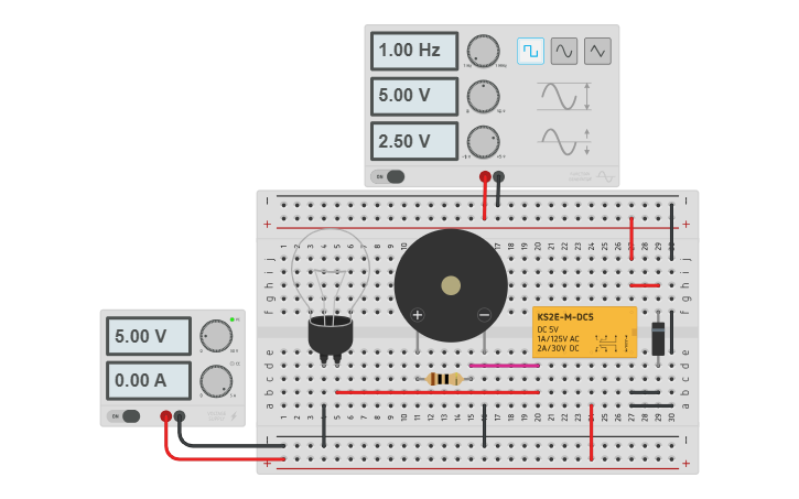 Circuit design Square blank - Tinkercad