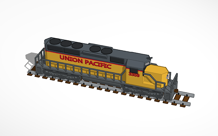 3D design Union Pacific SD40-2 3359 - Tinkercad