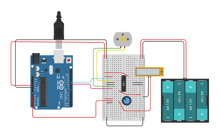 Circuit design Analog Sensor | Tinkercad