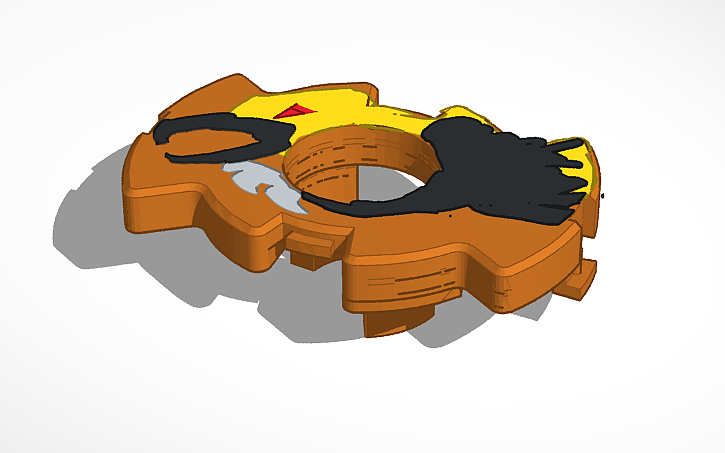 3D design Griffin Chip Beyblade Burst Sparking - Tinkercad
