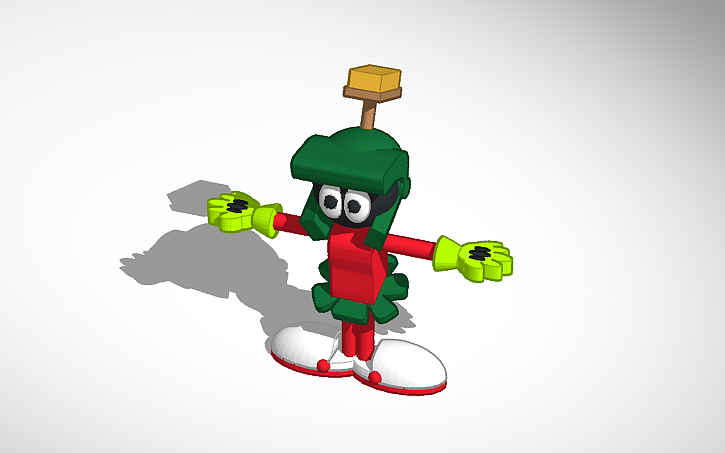 3D design Marvin the Martian - Tinkercad