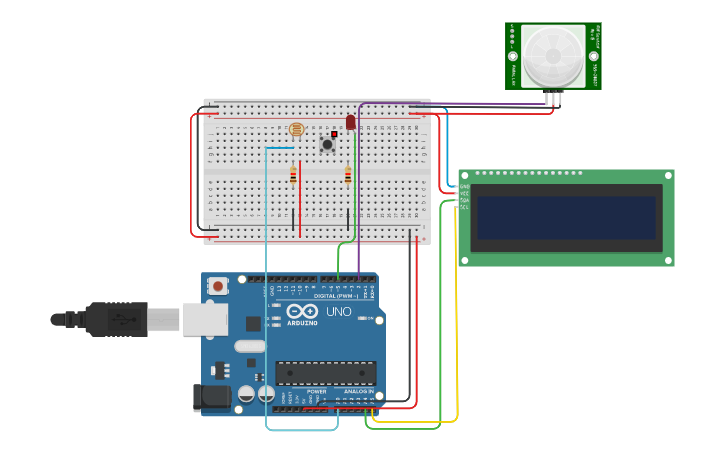 Circuit Design Copy Of Ejercicios Lcd 16x2 I2c Tinkercad