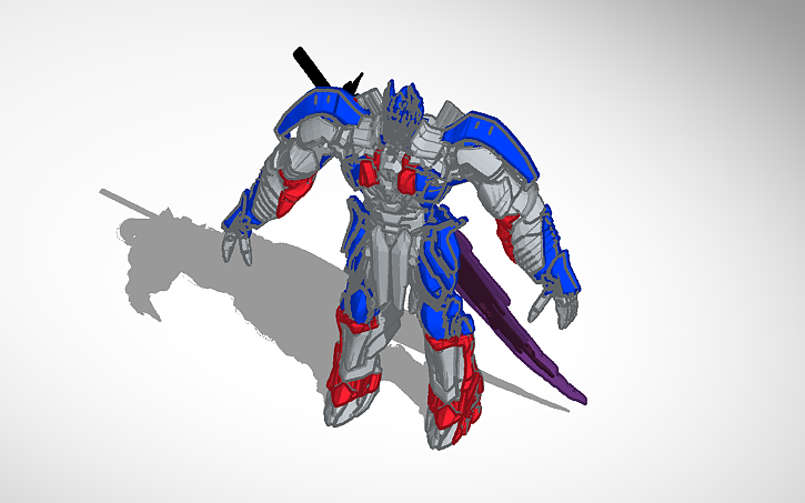 3D design Transformers Optimus prime - Tinkercad