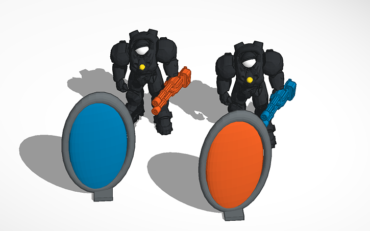3D design Pacific Rim / Portal action figure - Tinkercad