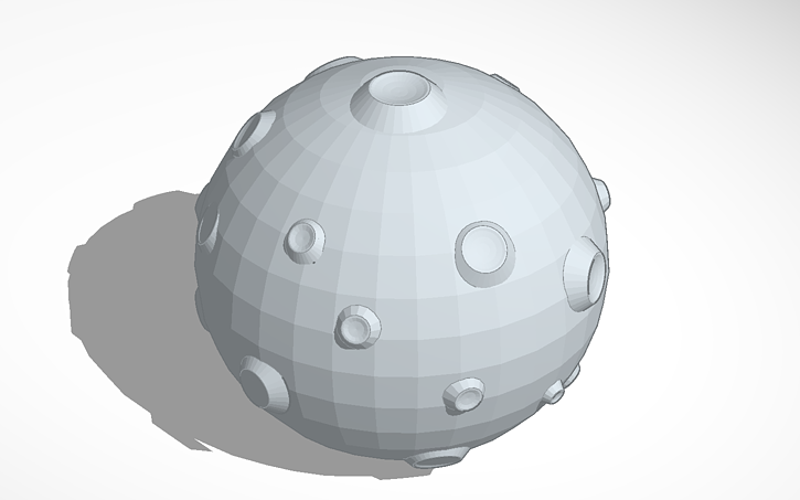 3D design Moon - Tinkercad