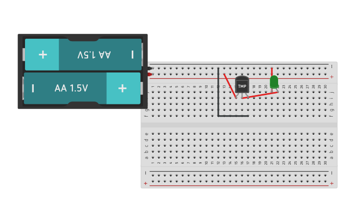 Circuit design temperature control | Tinkercad