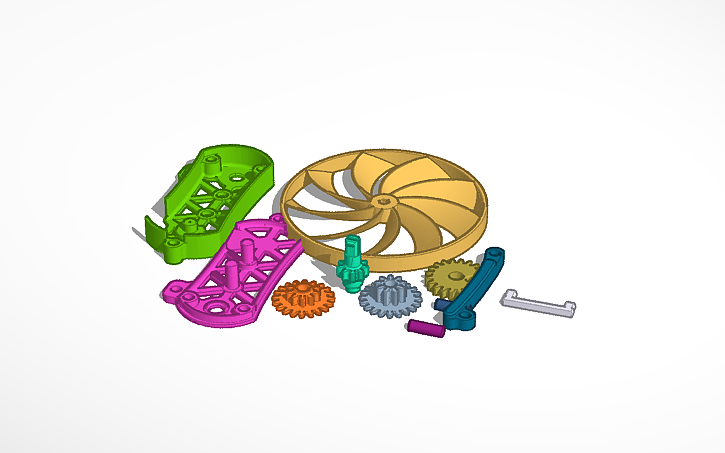 3D design Squeeze Fan - Tinkercad