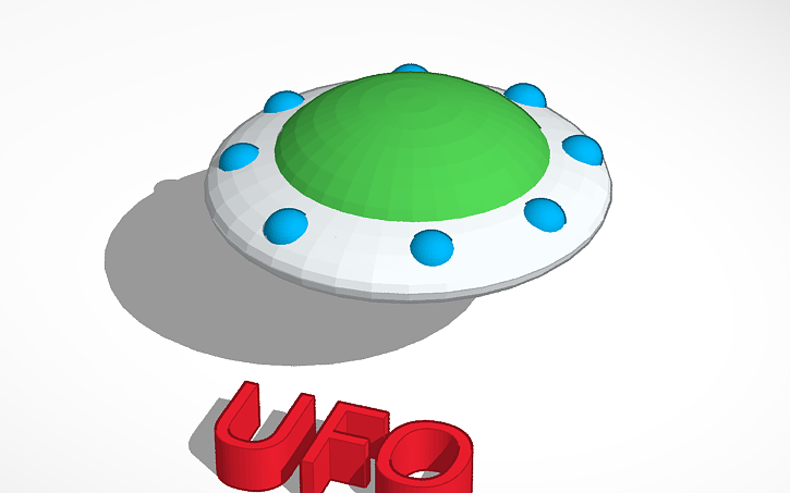 3D design ufo - Tinkercad