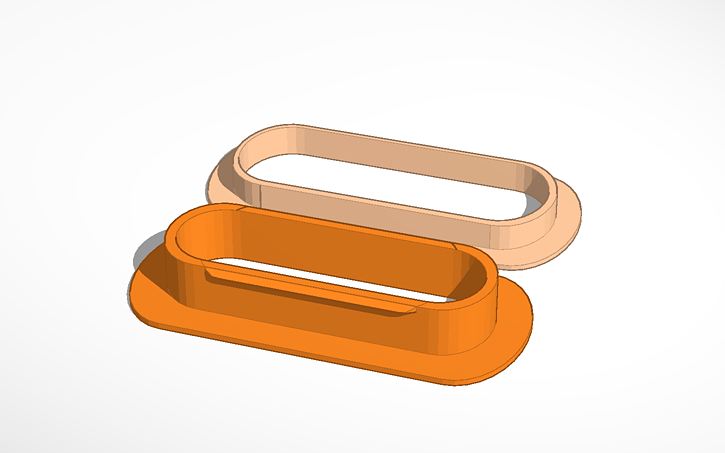 3D design Cardboard Box Handles - Tinkercad
