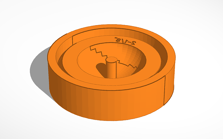 3D design 2-1/8" casting flask mold | Tinkercad