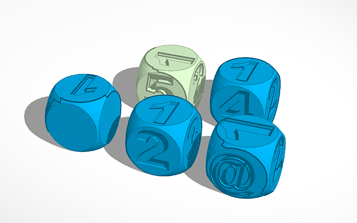3D design 20210520md dice students | Tinkercad