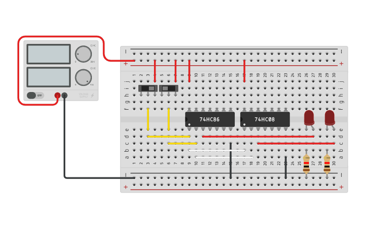 Circuit design exp4.a - Tinkercad