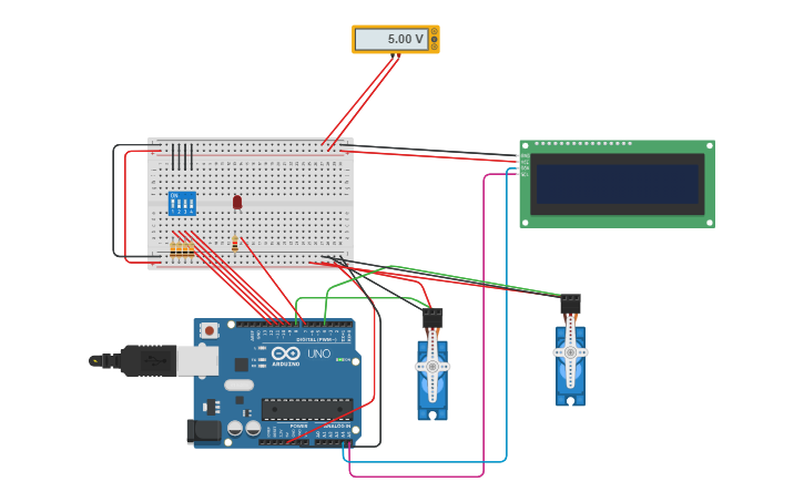 Circuit design PC 2 ARQUITECTURA - Tinkercad