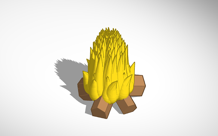 3D design Campfire - Tinkercad