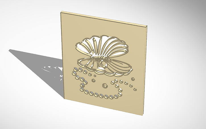 3D design Wall art pearls - Tinkercad
