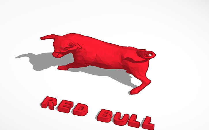 3D design red bull - Tinkercad