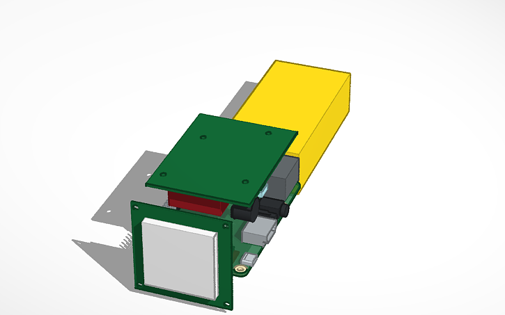 3D design UHF Reader - Tinkercad