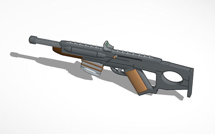 3D design rifle - Tinkercad