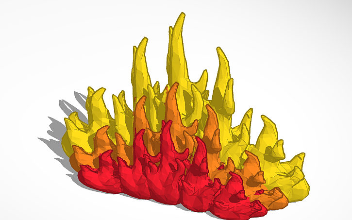 3D design Fire - Tinkercad