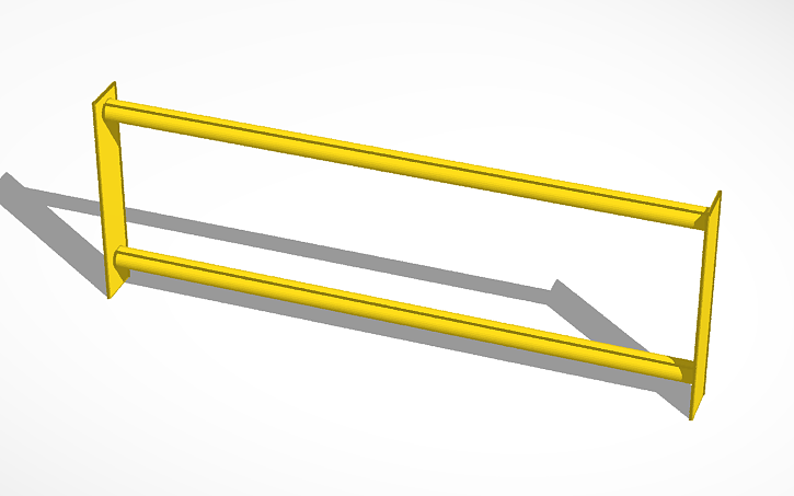 3D design Double pull up bar - 107 | Tinkercad