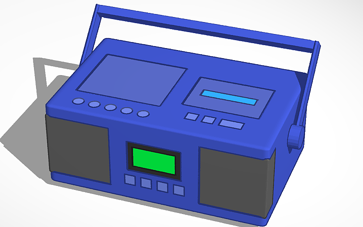 3D design CDラジカセ - Tinkercad