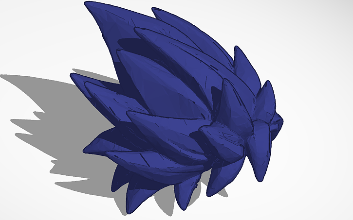 3D design Lego Broly Hair - Tinkercad