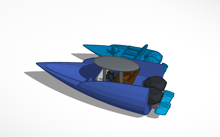 3D design speed boat - Tinkercad