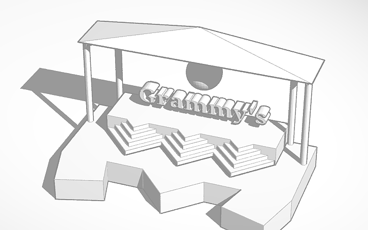3D design Grammy Stage - Tinkercad