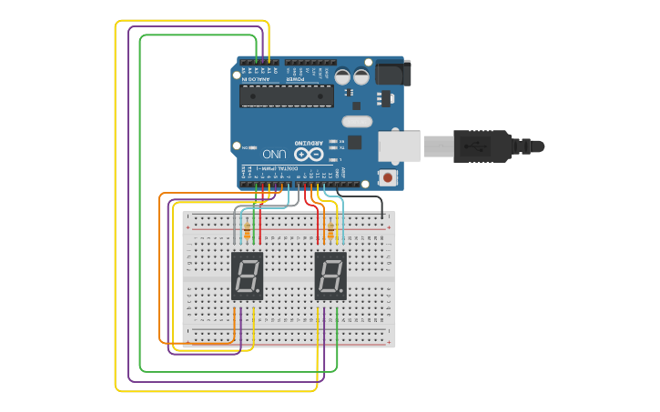 Circuit design 2 DIPLAY - Tinkercad