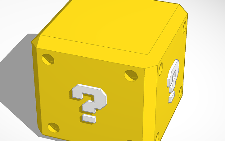 3D design Super Mario 3D World Big ? Block - Tinkercad