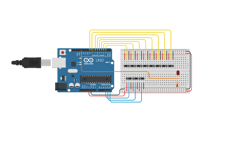 Circuit Design 8 1 Multiplexer Tinkercad