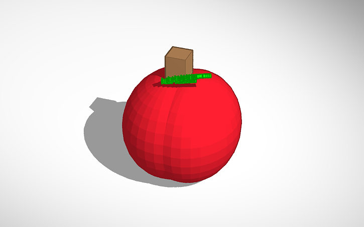3D design Apple | Tinkercad