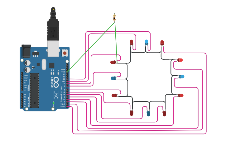 Circuit design Copy of Analog Clock - Tinkercad