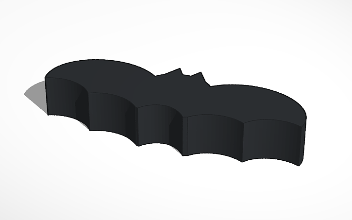 3D design Bat Halloween Cookie Cutter - Tinkercad