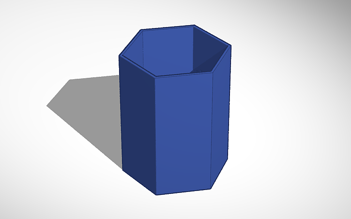 3D design Pencil Holder - Tinkercad